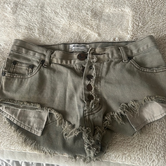 One Teaspoon | Shorts | One Teaspoon Olive Green Shorts | Poshmark